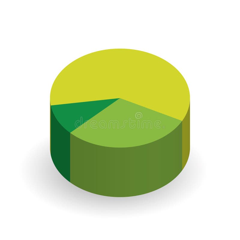 Green Pie Chart Design Element Stock Vector - Illustration of choice ...