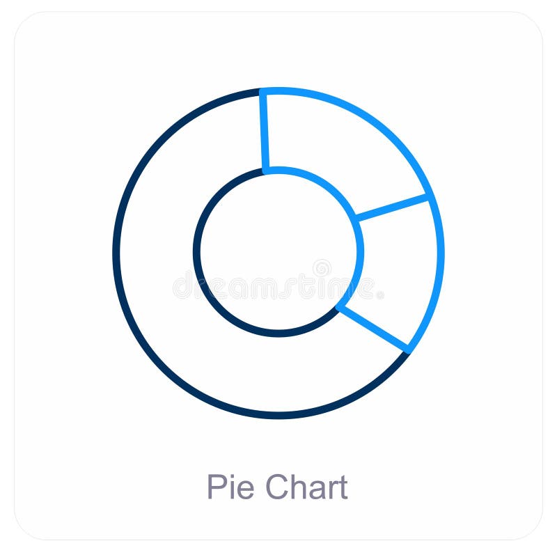 Pie Chart and Diagram Icon Concept Stock Illustration - Illustration of ...