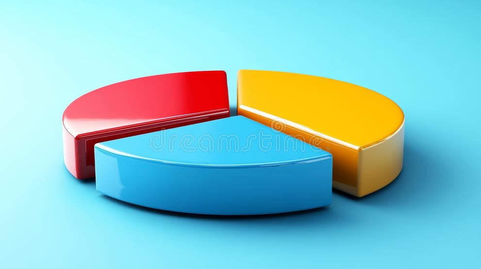 A Pie Chart Displaying Financial Data with a Single Segment Set Apart ...