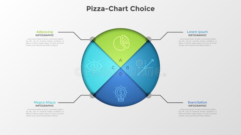 Pie Chart Four Equal Parts Stock Illustrations – 47 Pie Chart Four ...