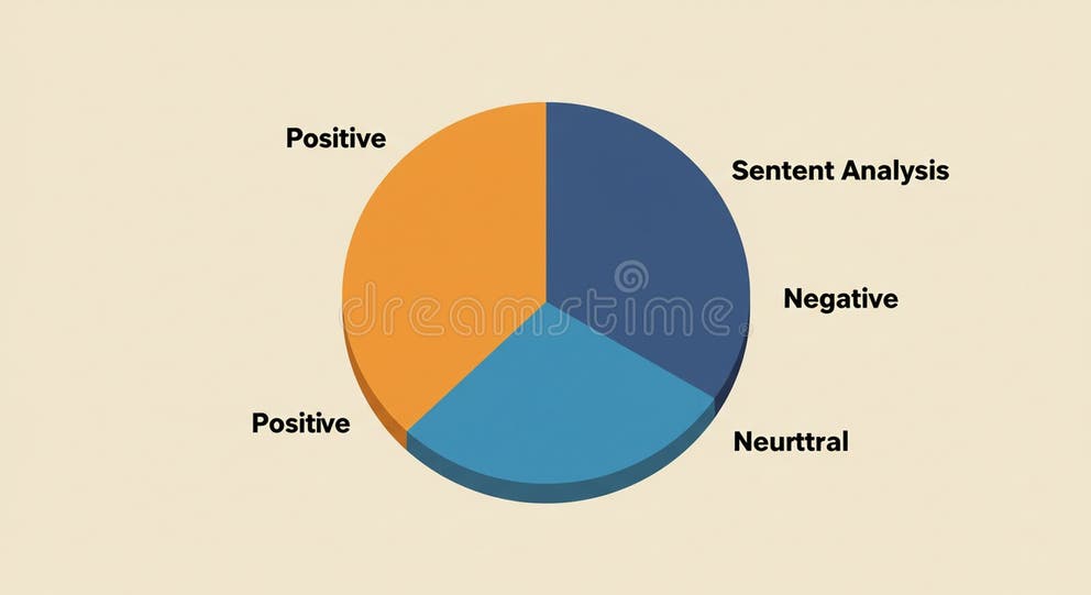 Pie Chart Divided into Three Segments, Each with Different Colors ...
