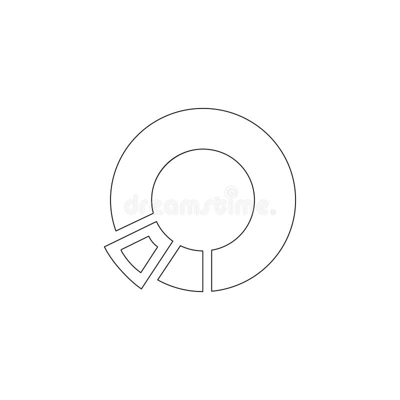 Pie Chart. Flat Vector Icon Stock Vector - Illustration of background ...