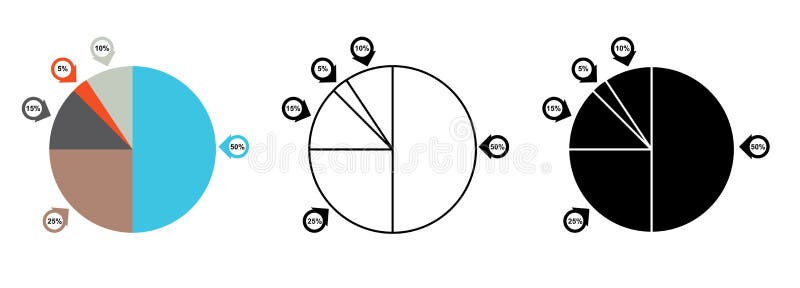 Pie ChartÂ for Website Presentation Cover Poster Vector Design ...