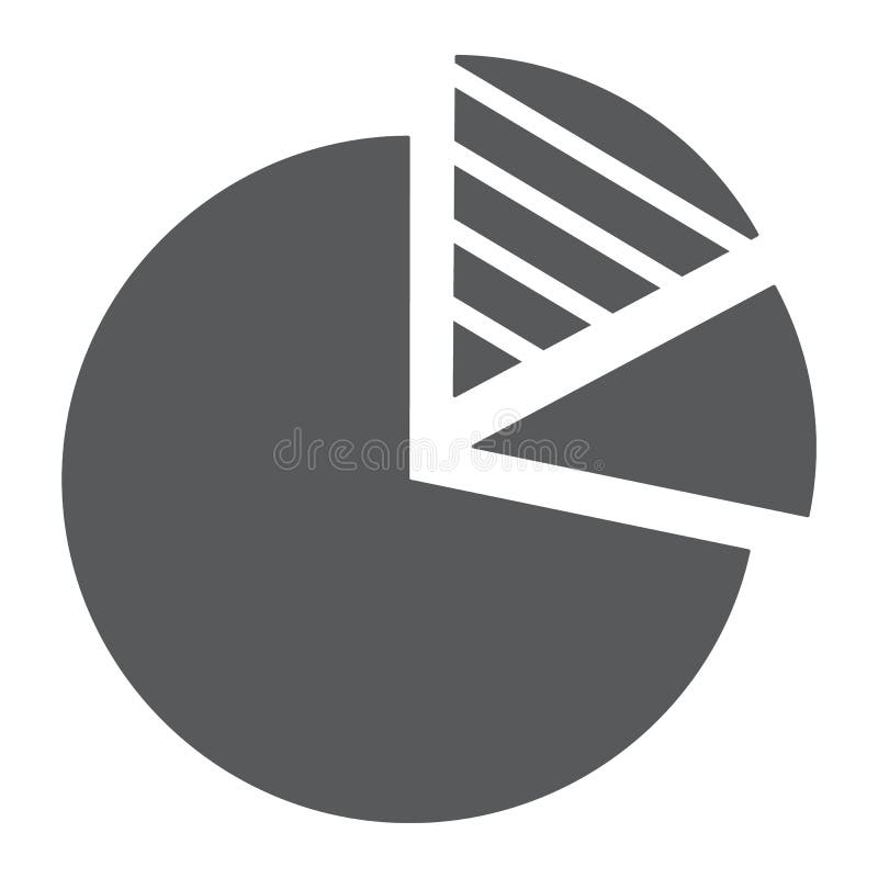 Pie Chart Glyph Icon, Data and Analytics Stock Vector - Illustration of ...