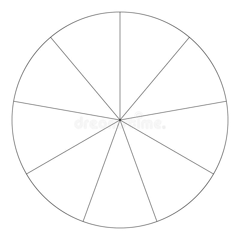 Pie Chart, Pie Graph Circle Circular Diagram from 2 To 65 Sections ...
