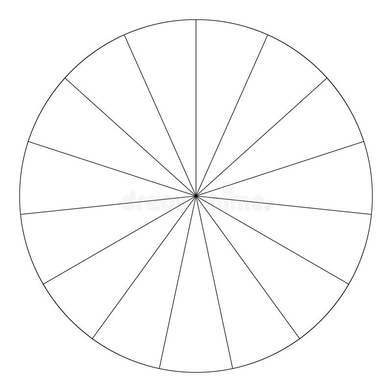 Pie Chart, Pie Graph Circle Circular Diagram from 2 To 65 Sections ...