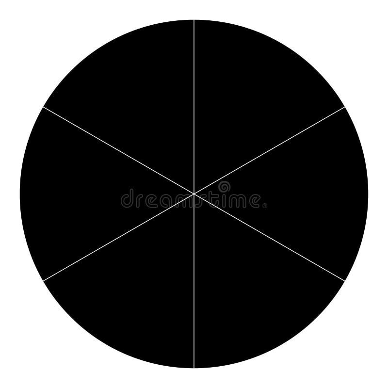 Pie Chart, Pie Graph Circle Circular Diagram from 2 To 65 Sections ...