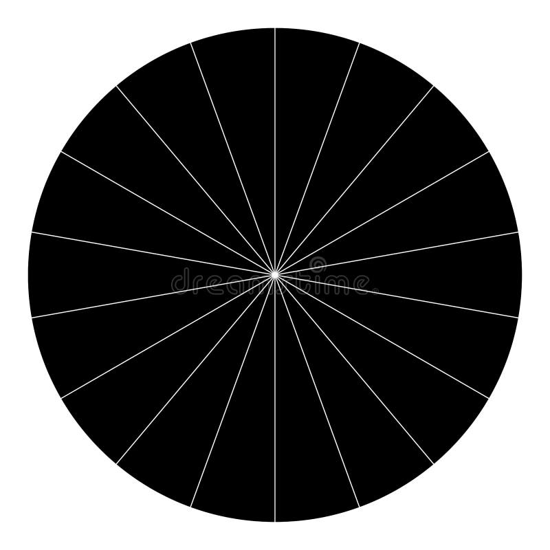 Pie Chart, Pie Graph Circle Circular Diagram from 2 To 65 Sections ...