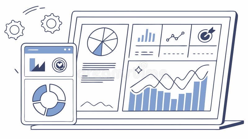 Pie Chart and Graphs, Visualizing Data and Statistics, Vector Design Generative AI Stock Vector ...