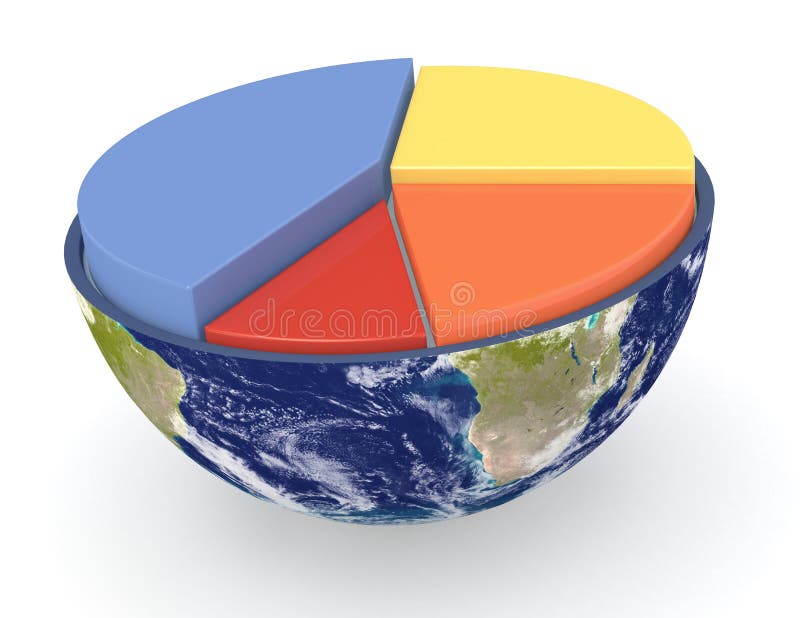 Pie chart stock illustration. Illustration of earth, analysis - 38355772