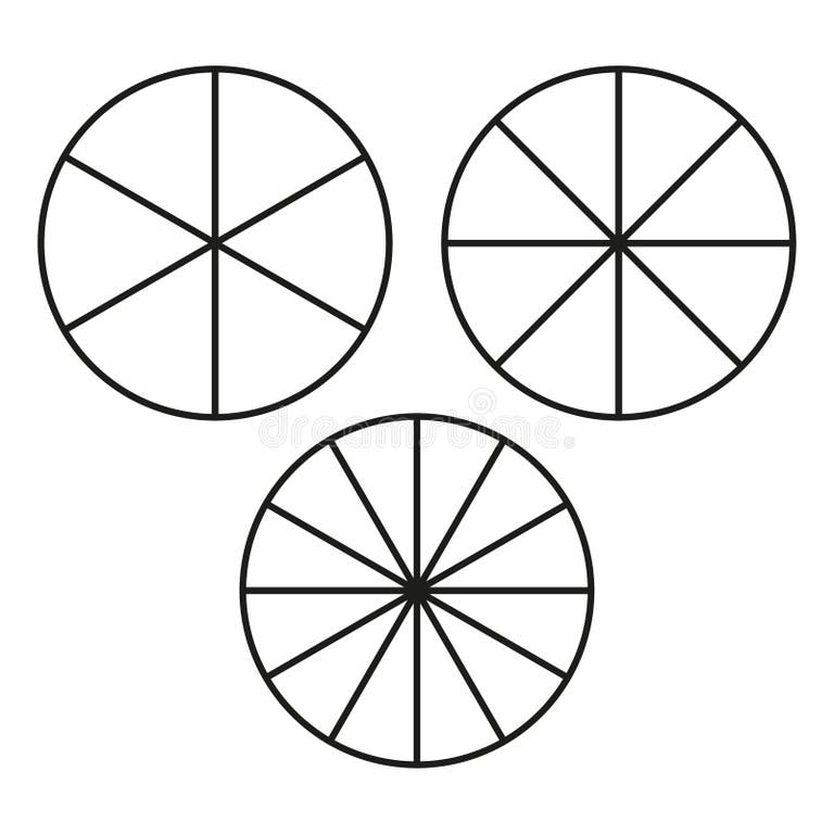 Pie Chart Icon. Circular Data Shapes. Vector Infographic Symbol ...