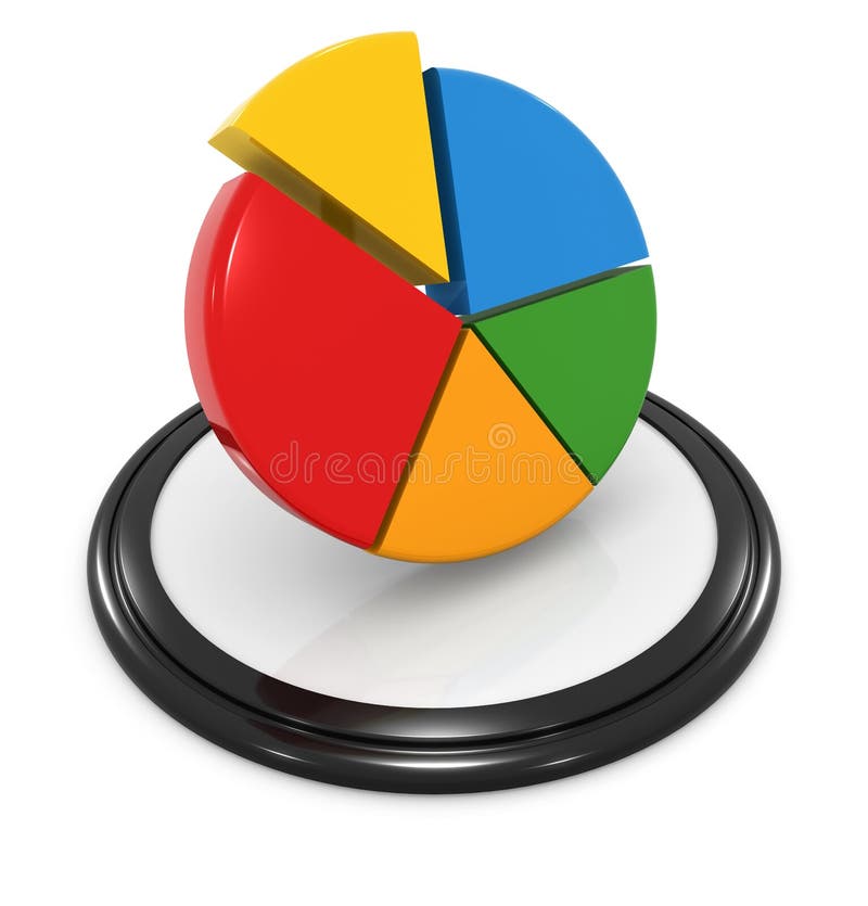 Pie chart icon stock illustration. Illustration of money - 56442074