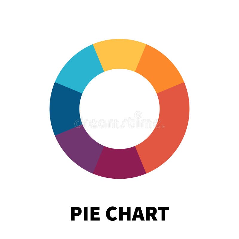 Pie Chart Icon or Logo in Modern Flat Style. Stock Vector ...