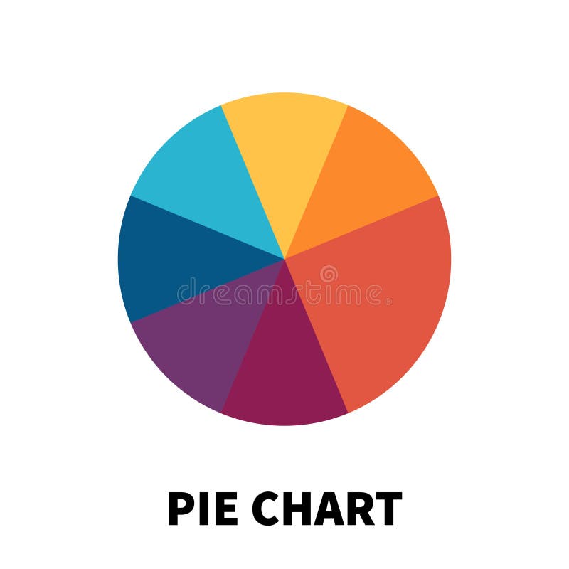 Pie Chart Icon or Logo in Modern Flat Style. Stock Vector ...