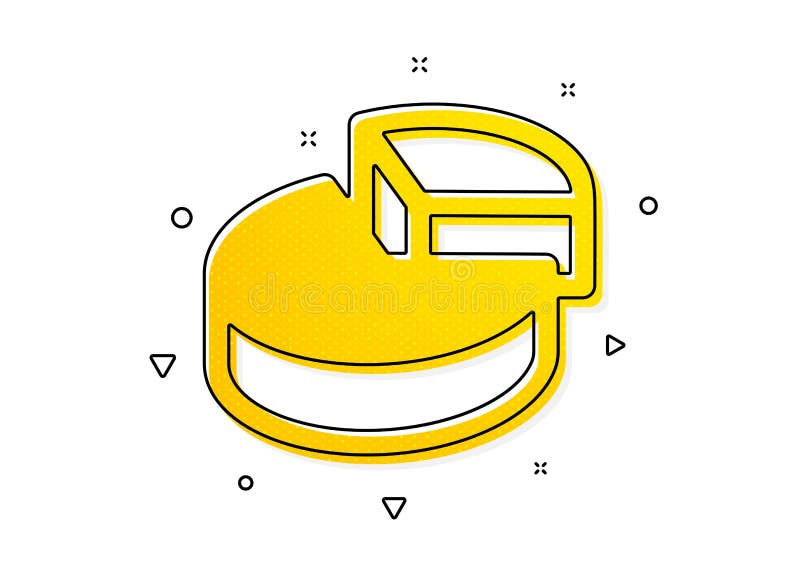 Pie Chart Icon. Presentation 3d Graph Sign. Vector Stock Vector ...