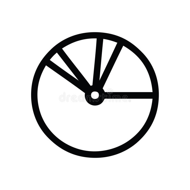 Pie chart icon symbol stock vector. Illustration of element - 150416780
