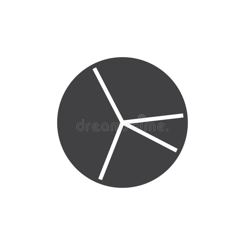 Pie chart icon vector stock vector. Illustration of vector - 104454470
