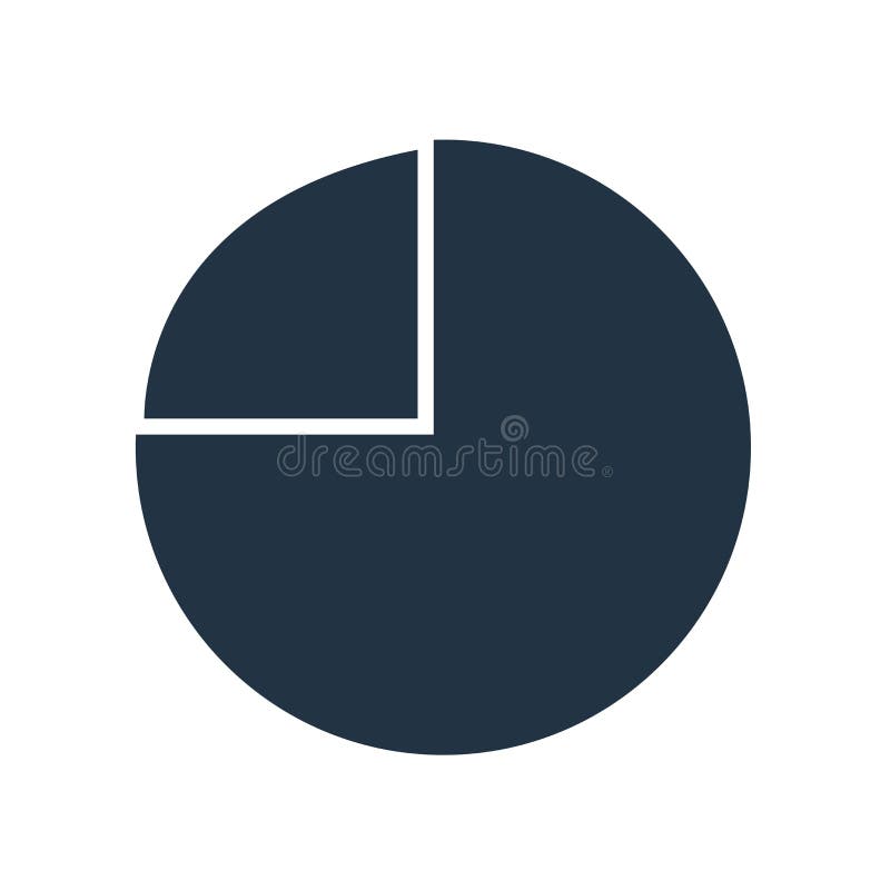 Pie Chart Icon Vector Isolated on White Background, Pie Chart Sign ...