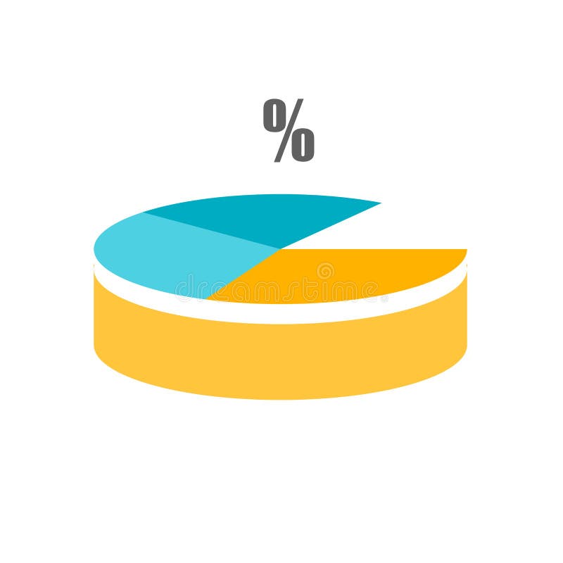 Pie Chart Icon Vector Isolated on White Background, Pie Chart Sign ...