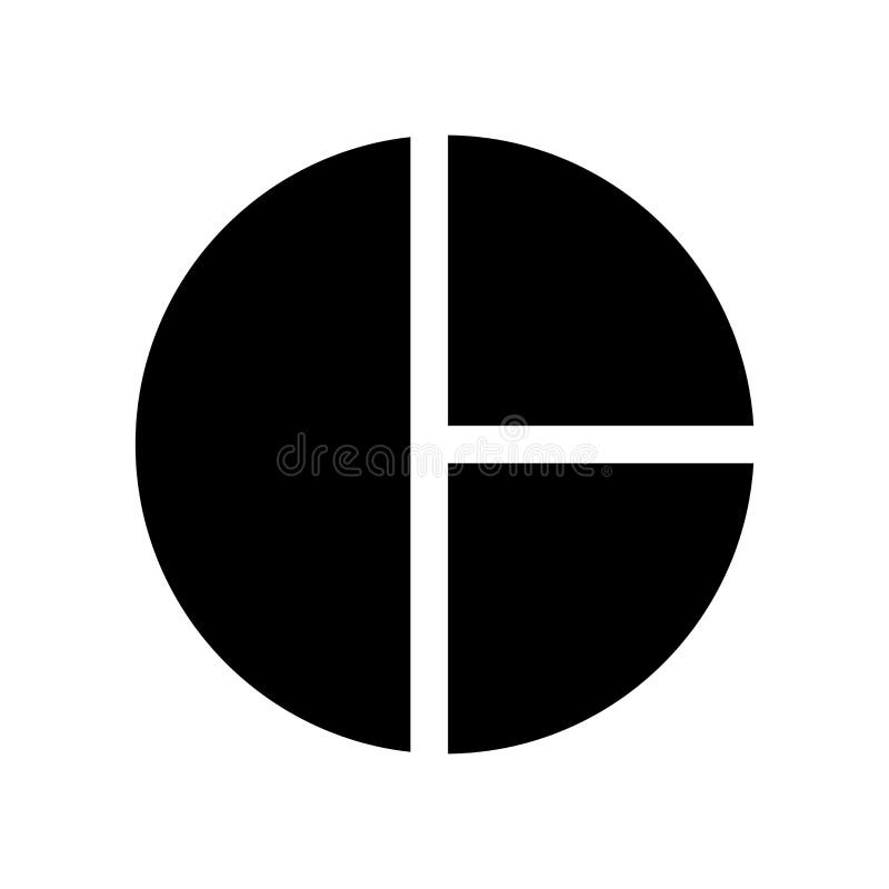 Pie Chart Icon Vector Sign and Symbol Isolated on White Background, Pie ...