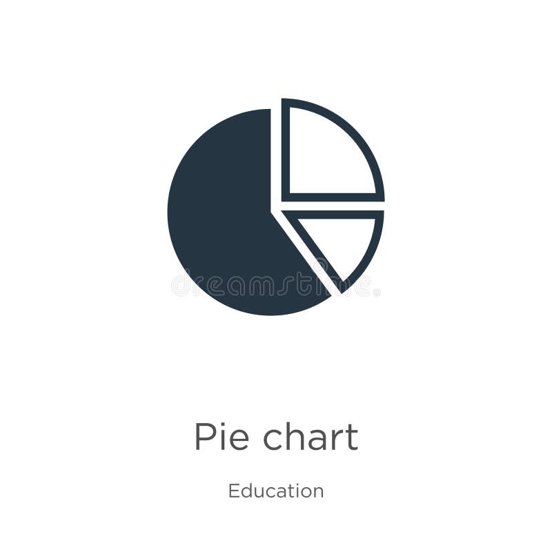 Pie Chart Icon Vector. Trendy Flat Pie Chart Icon from Education ...
