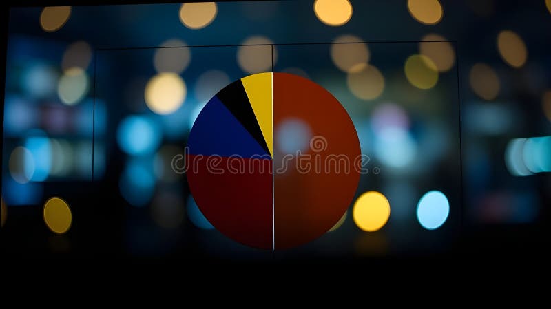 A Pie Chart Illustrating Budget Allocation Stock Illustration ...