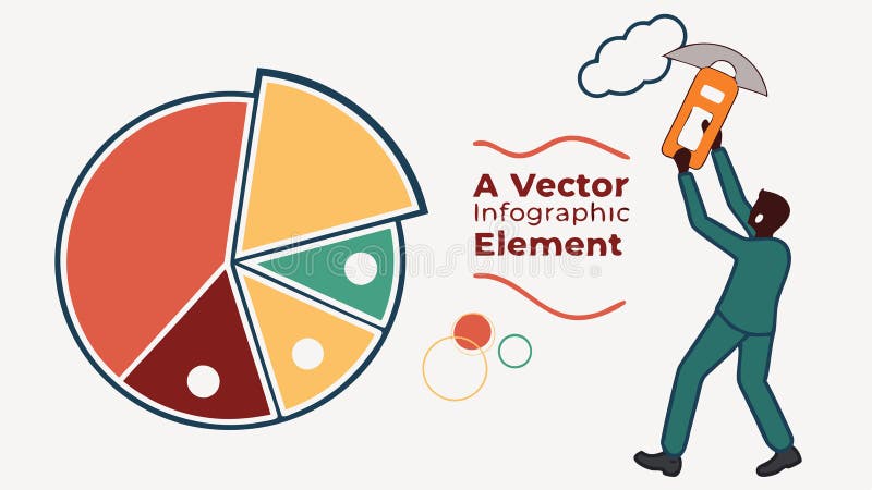 Pie Chart Infographic Data Visualization and Statistical Graphic Tool Generative AI Stock ...