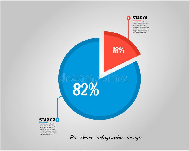 Pie Chart Infographic Design and Marketing Vector Design. Vector ...