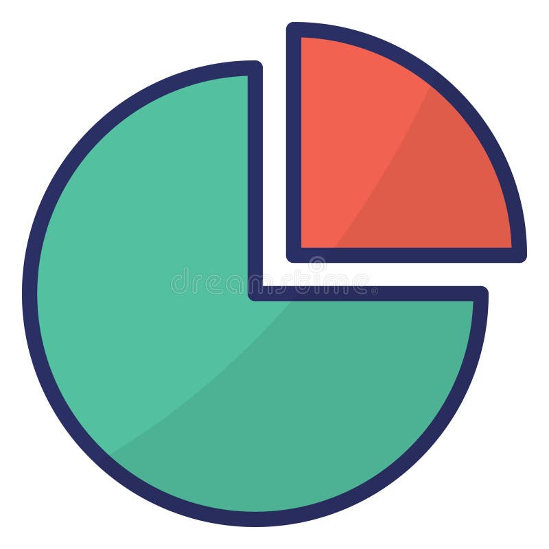 Pie Chart Isolated Isolated Vector Icon Easily Editable Easily Editable ...