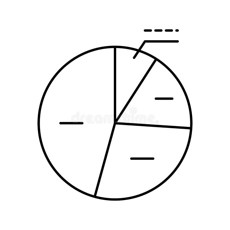 Pie Chart Line Icon Vector Illustration Stock Vector - Illustration of ... Pie Chart Line Icon Vector Illustration Stock Vector - Illustration of ...