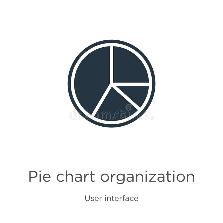 Pie Chart Organization Icon Vector. Trendy Flat Pie Chart Organization ...