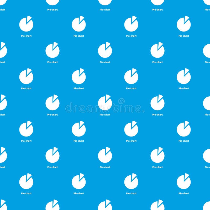 Pie Chart Pattern Vector Seamless Blue Stock Vector - Illustration of ...