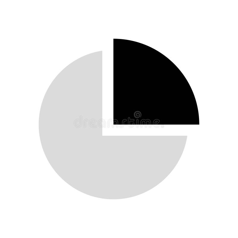 Set of Pie Charts Percentage. Pie Graph Diagram, Circle Round Chart ...