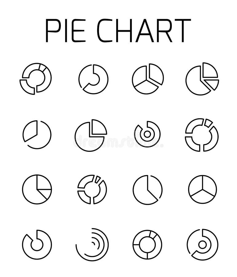 Pie Chart Pictograms Flat Style Stock Illustrations – 53 Pie Chart ...