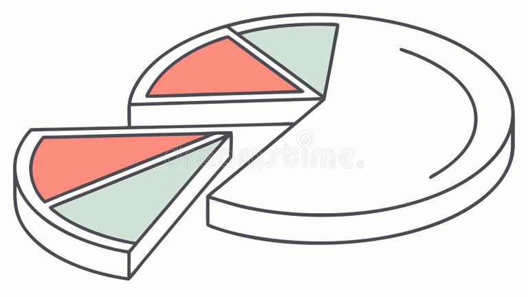Pie Chart with Separated Slice for Data Analytics, Vector Design ...