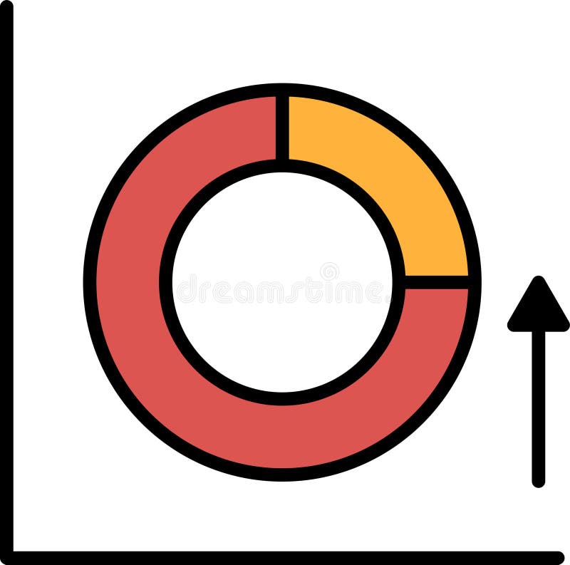 A Pie Chart is Shown in Black and White Stock Vector - Illustration of ...