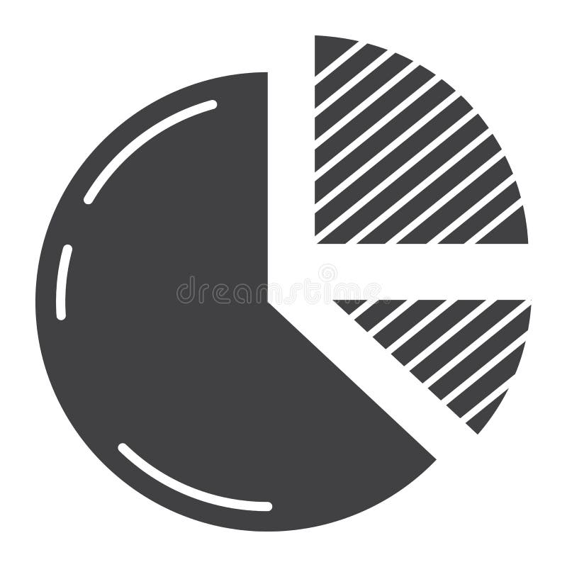 Pie Chart Solid Icon, Business and Diagram Stock Vector - Illustration ...