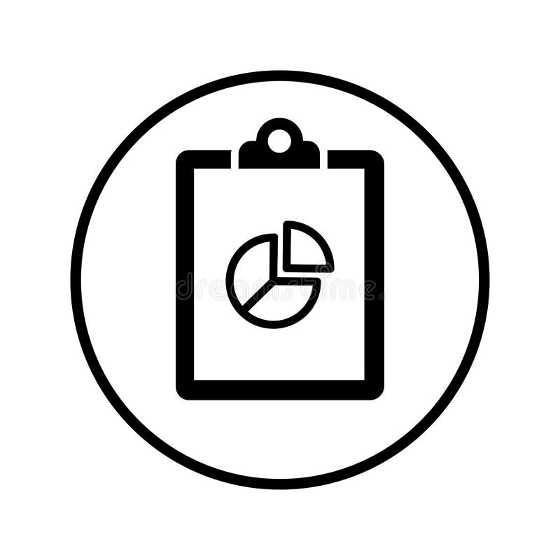 Pie Chart, Statistics Icon / Black Vector Stock Vector - Illustration ...