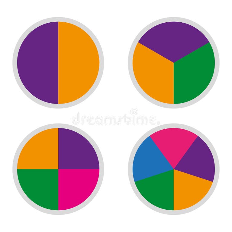 Pie Chart Vector. Pie Chart, Pie Graph Elements. Vector Illustration Stock Vector - Illustration ...