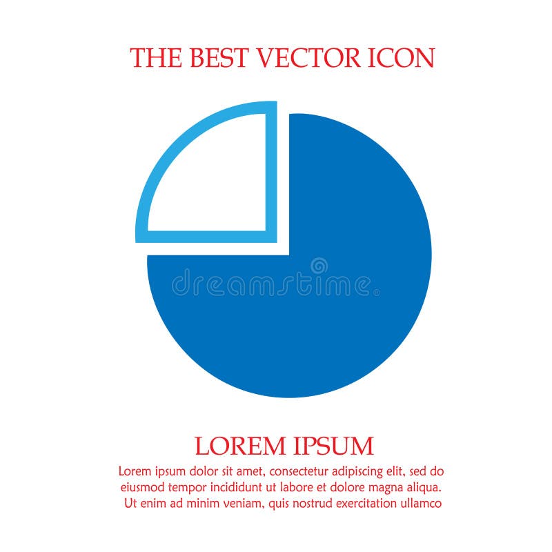 Pie Chart Vector Icon Eps 10. Graph Symbol Stock Vector - Illustration ...