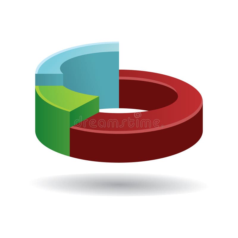 Pie Chart. Vector Illustration Decorative Design Stock Vector ...
