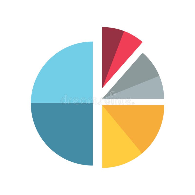Pie Chart. Vector Illustration Decorative Design Stock Vector ...