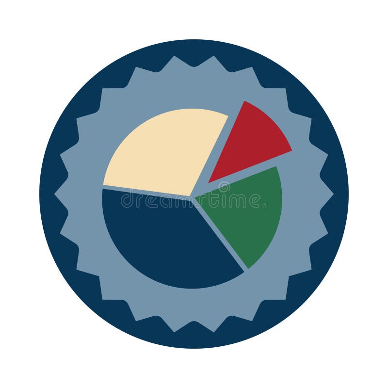 Pie Chart. Vector Illustration Decorative Design Stock Vector ...