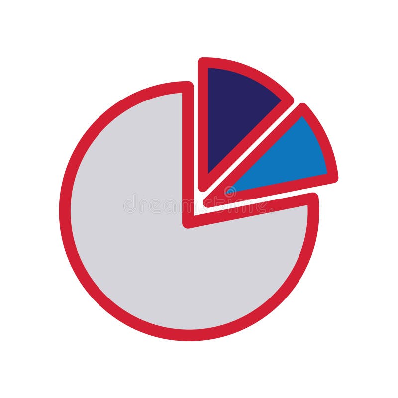 Pie Chart. Vector Illustration Decorative Design Stock Vector ...