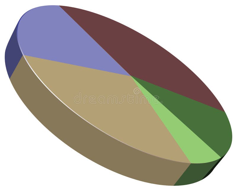 Abstract pie chart stock illustration. Illustration of report - 46839628