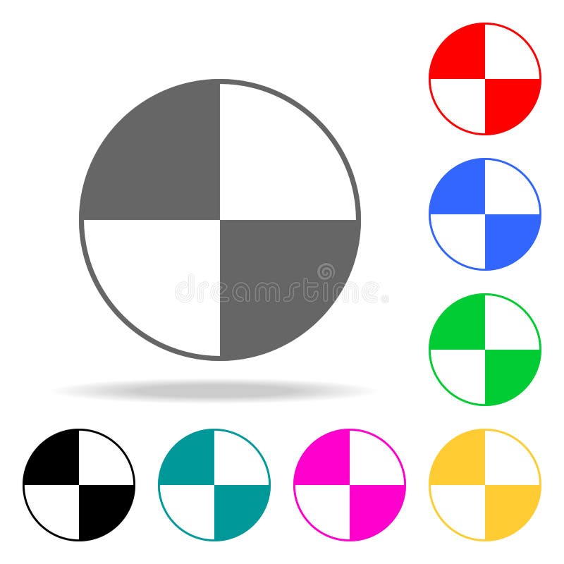 Pie Chart Web Icon. Elements in Multi Colored Icons for Mobile Concept ...