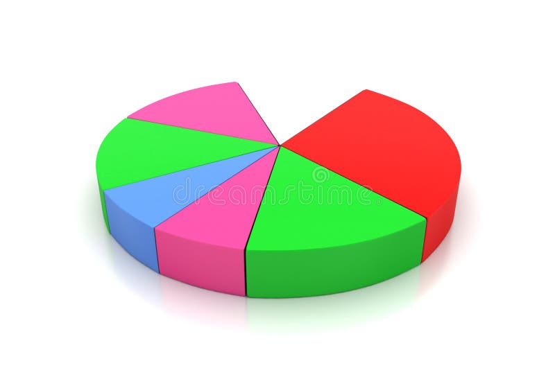 Pie chart stock illustration. Illustration of progress - 51535267