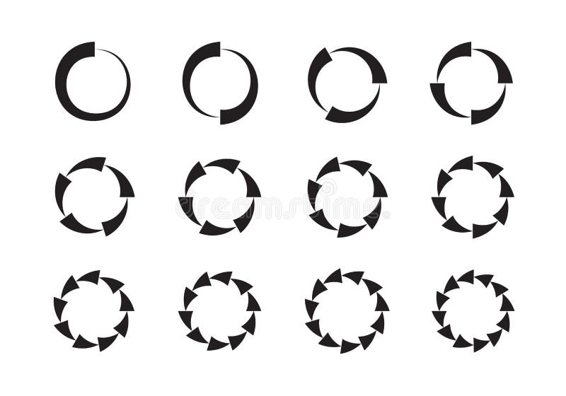 Pie Charts Diagrams. Set of Different Color Circles Isolated ... Pie Charts Diagrams. Set of Different Color Circles Isolated ...