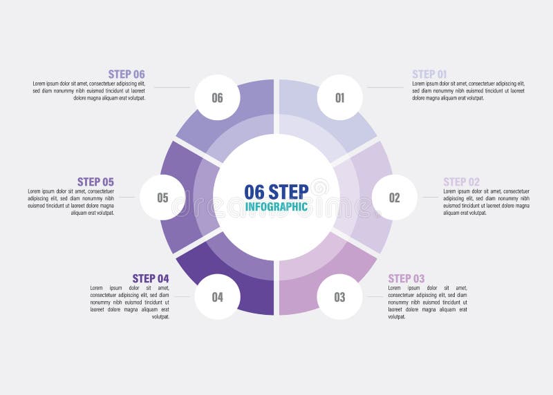 Pie Charts for Infographics. Elements with 1, 2, 3, 4, 5, 6, 7, 8, 9 ...