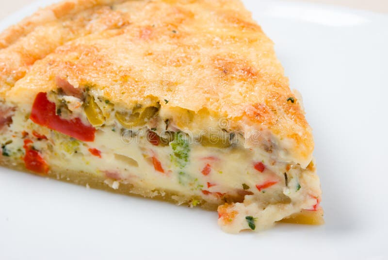 Pie with Cheese and Vegetable Stock Image - Image of food, pastry: 8797311